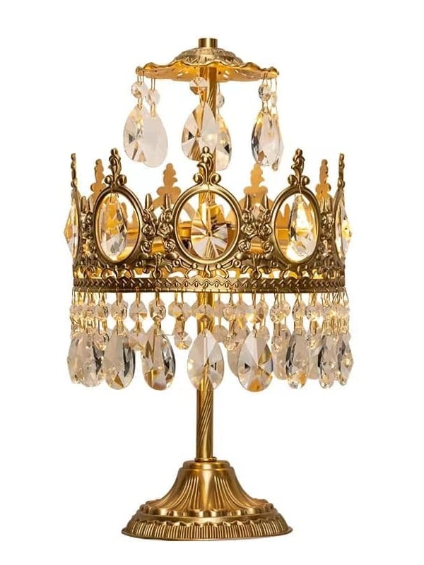 Vintage Crystal Table Lamp